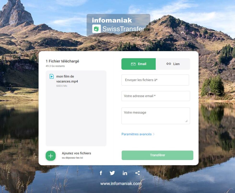 Transfert de fichier : que vaut SwissTransfer ? Notre avis - Avis conso