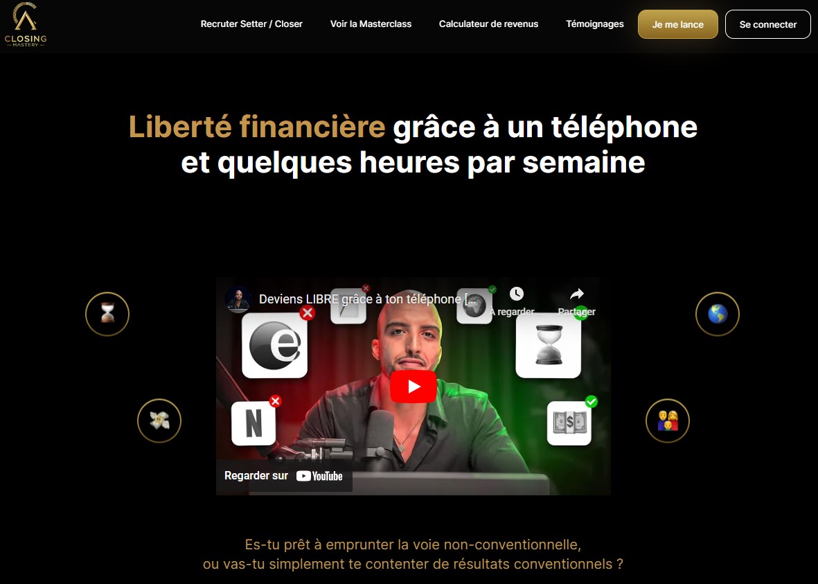 Devenir closer « high-ticket » : notre avis sur Closing Mastery - Avis conso